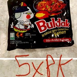 BULDAK | Kitchen | 5x Pack Buldak Black Spicy Chicken Stir Fry Korean ...